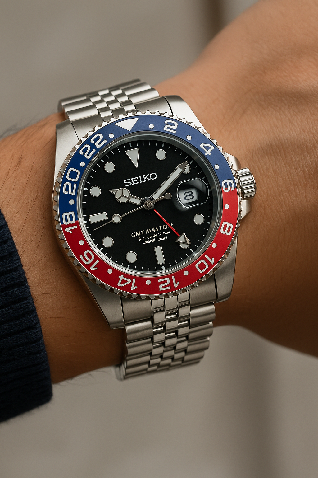 Seiko Mod GMT Master-II Pepsi| Modlab44